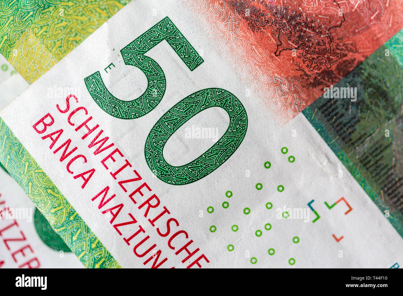 50 swiss francs banknote hi-res stock photography and images - Alamy