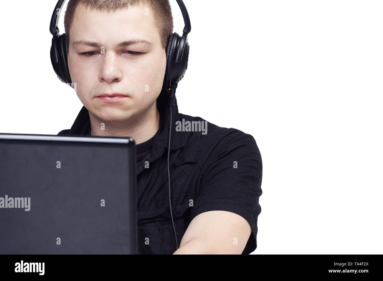 Man with Stress and frustration caused by a computer Stock Photo - Alamy