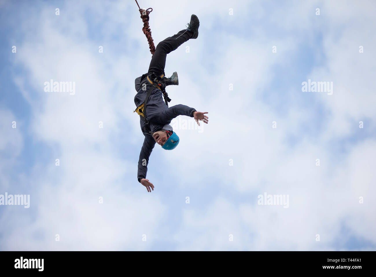 Person Falling Down From The Sky