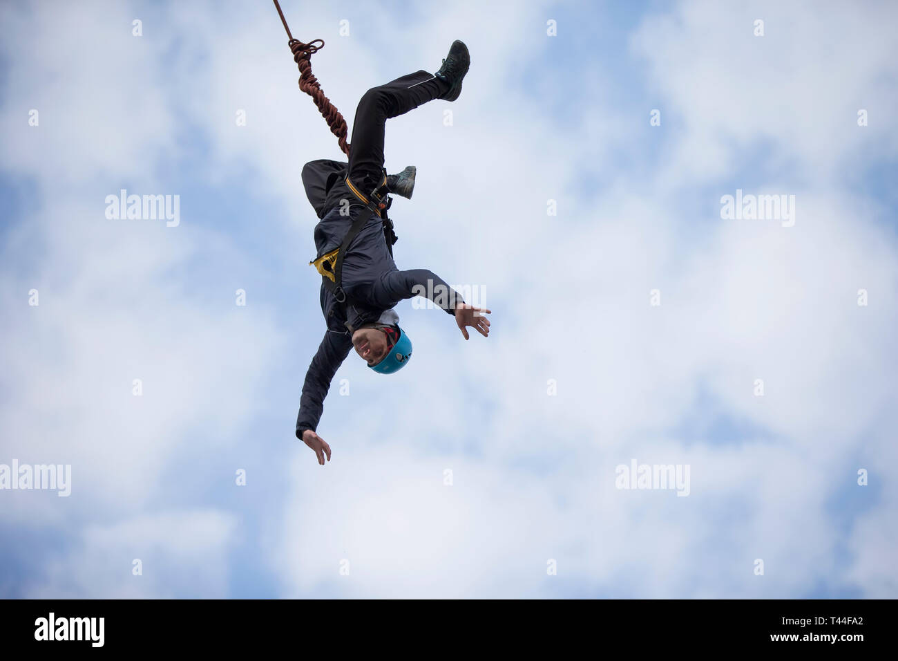 Man upside down rock hi-res stock photography and images - Alamy