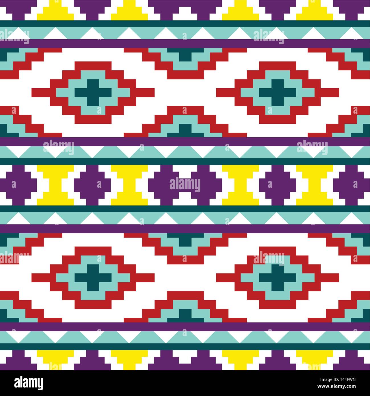 Seamless abstract ethnic ornament. Vector illustration of traditional ...