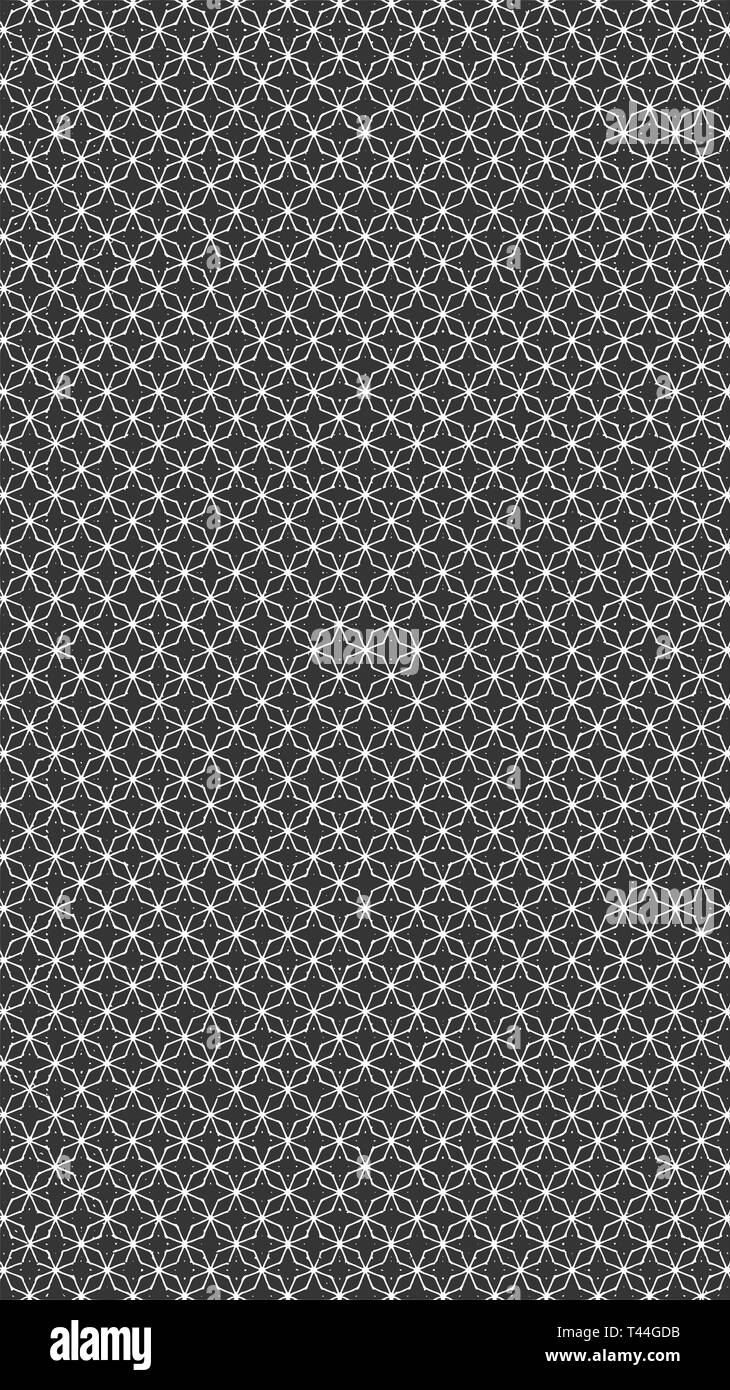 Black and white ornate geometric pattern and abstract background Stock ...