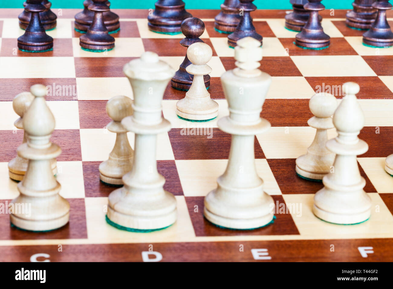 Chess board side view hi-res stock photography and images - Alamy