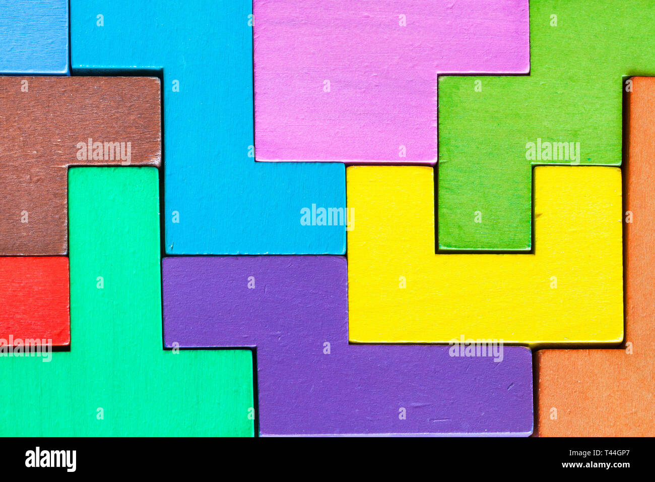 Wooden block puzzle hi-res stock photography and images - Alamy