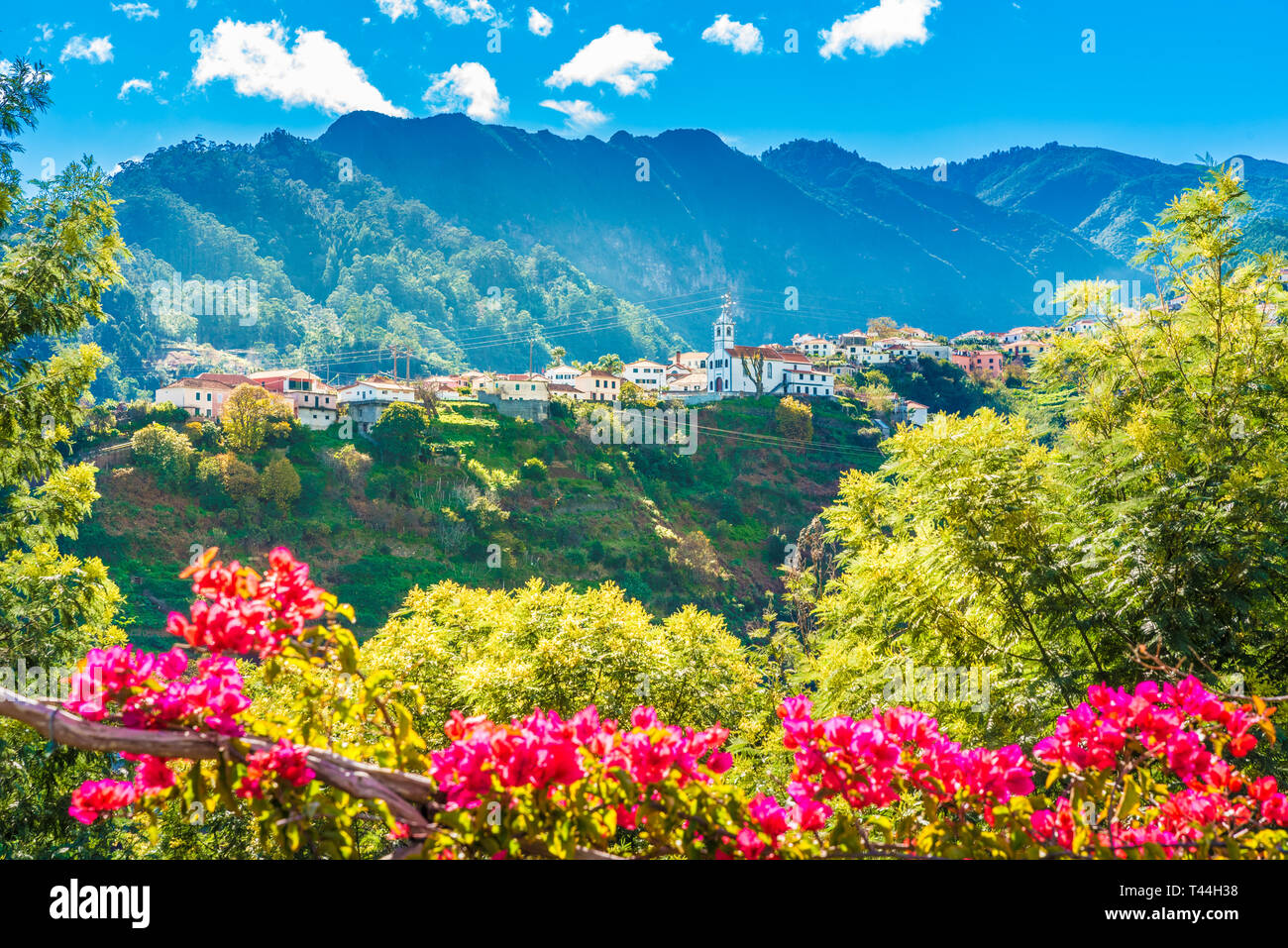 Mountain village in Madeira island, Portugal Stock Photo - Alamy