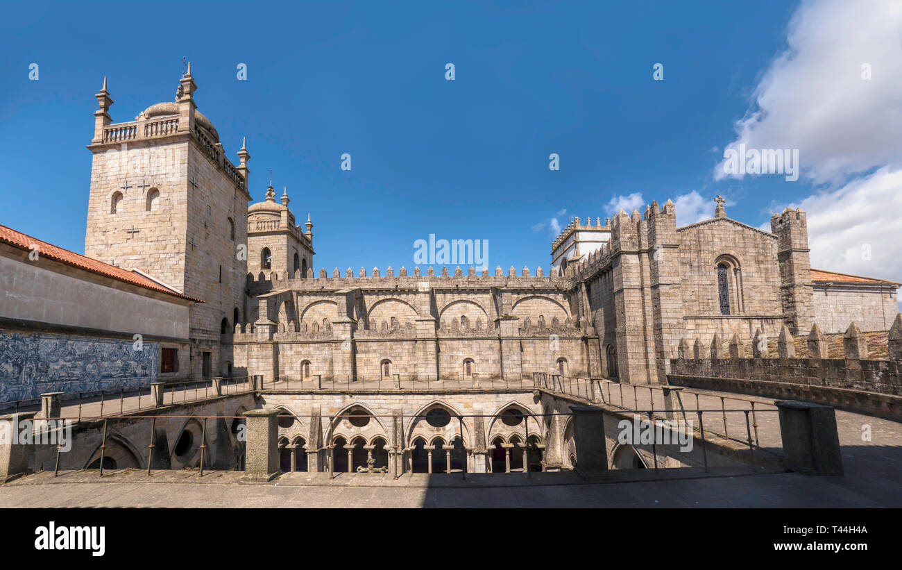 Romanesque Cathedral of Porto, Portugal is a Roman Catholic church ...