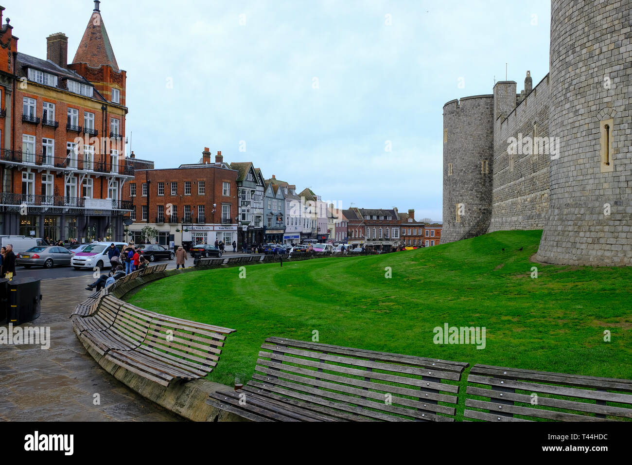 16 December 2018, Windsor, UK - The outside of Windsor Castle on the ...