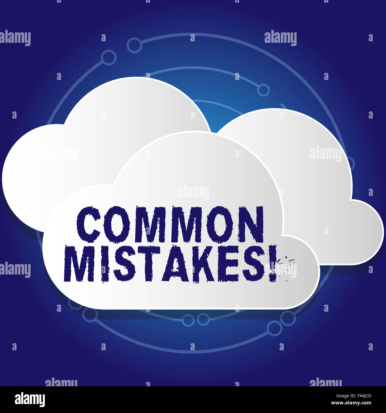 Conceptual hand writing showing Common Mistakes. Concept meaning repeat ...