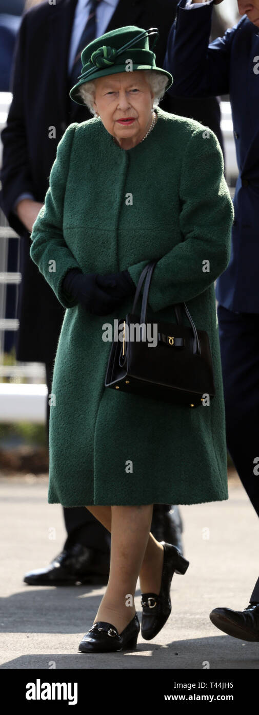 Queen Elizabeth II arrives during day two of the Dubai Duty Free Spring ...