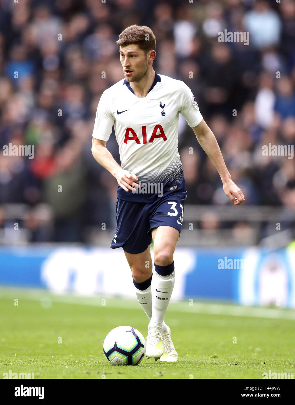 Tottenham Hotspur's Ben Davies during the Premier League match at ...