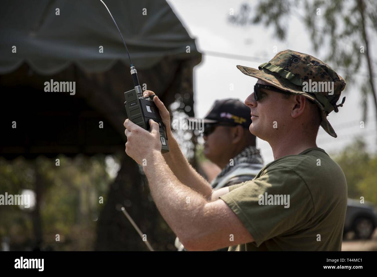 U.S. Marine Corps Sgt. Matthew Sponagle blows up anti-tank landmines ...