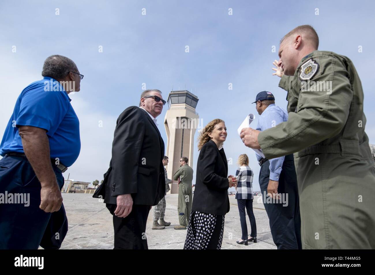 U.S. Air Force Col. Brian Laidlaw, 325th Fighter Wing commander, speaks ...