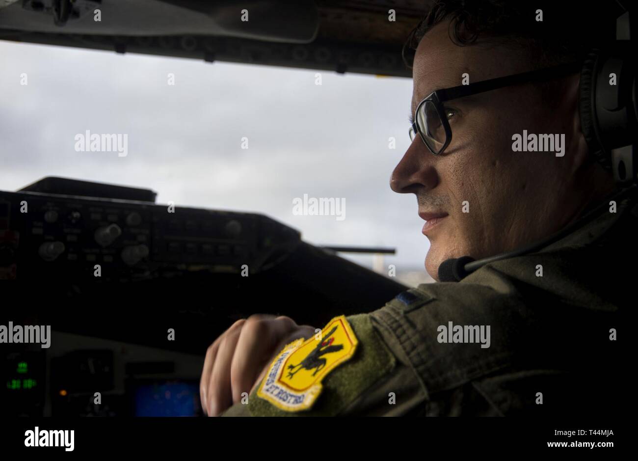 U.S. Air Force 1st Lt. John Silvi, 909th Air Refueling Squadron, KC-135 ...