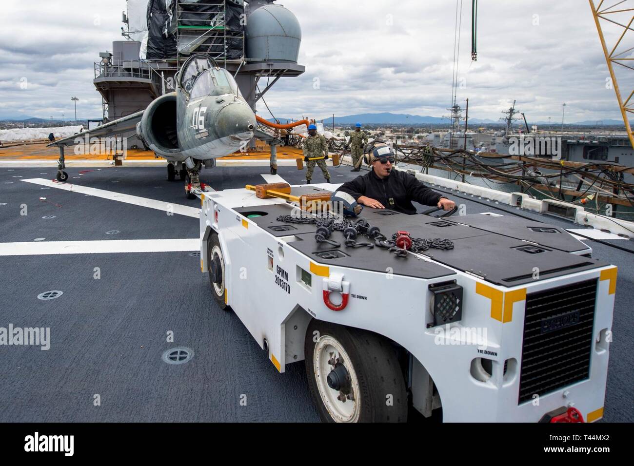 SAN DIEGO (Feb. 20,2019) Aviation Boatswain’s Mate (Handling) 3rd Class ...