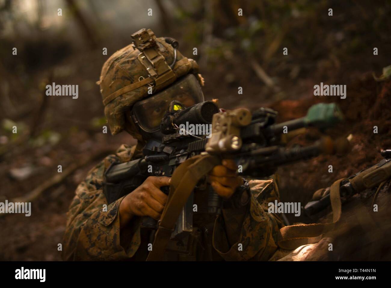 U.S. Marine Corps Cpl. Melvin Paniagua, a rifleman with 1st Battalion ...