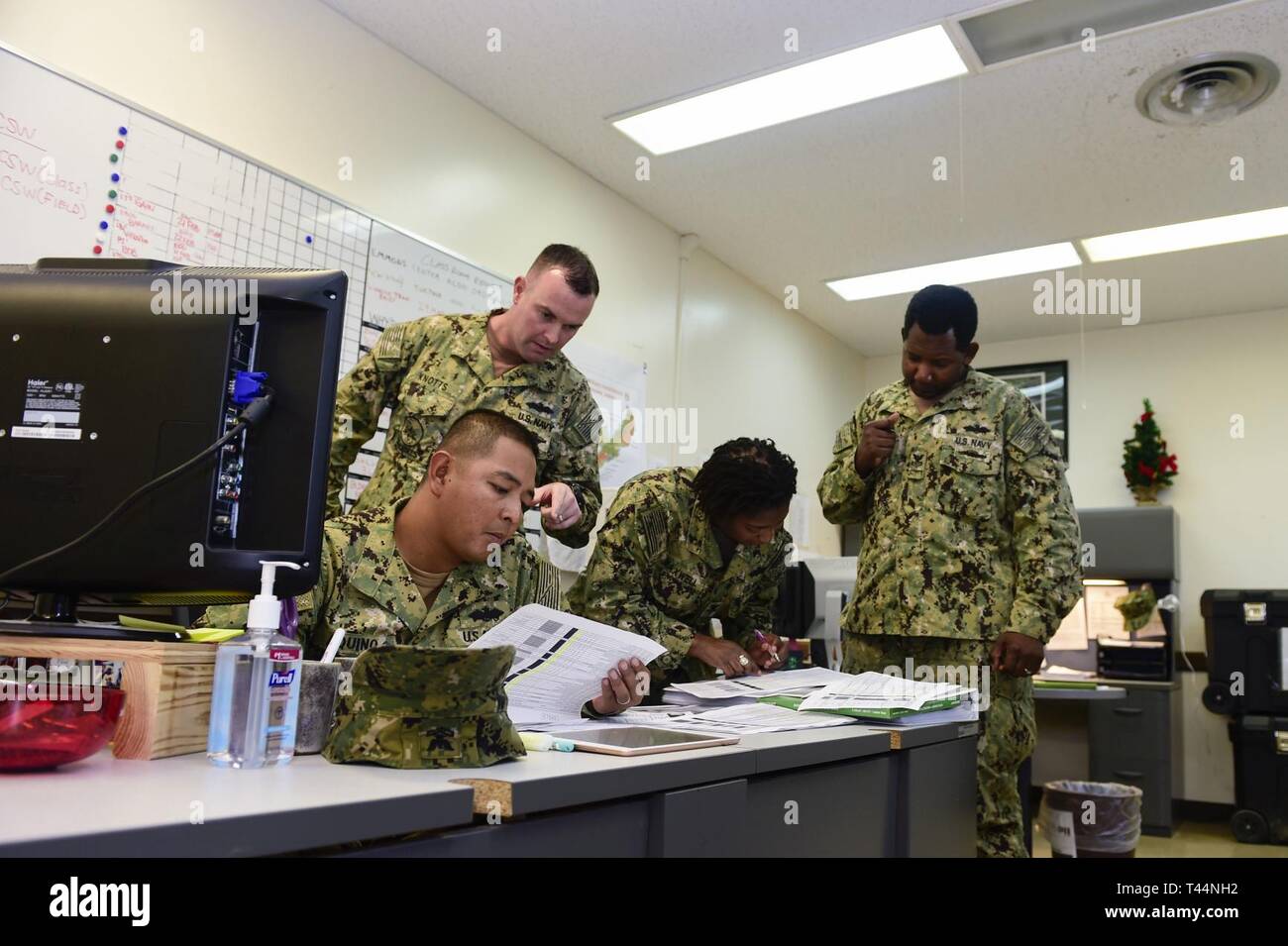 OKINAWA, Japan (Feb. 21, 2019) Seabees assigned to Naval Mobile ...