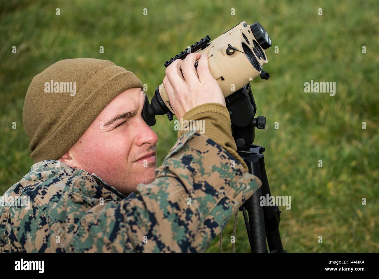 A U.S. Marine with Special Purpose Marine Air-Ground Task Force-Crisis ...