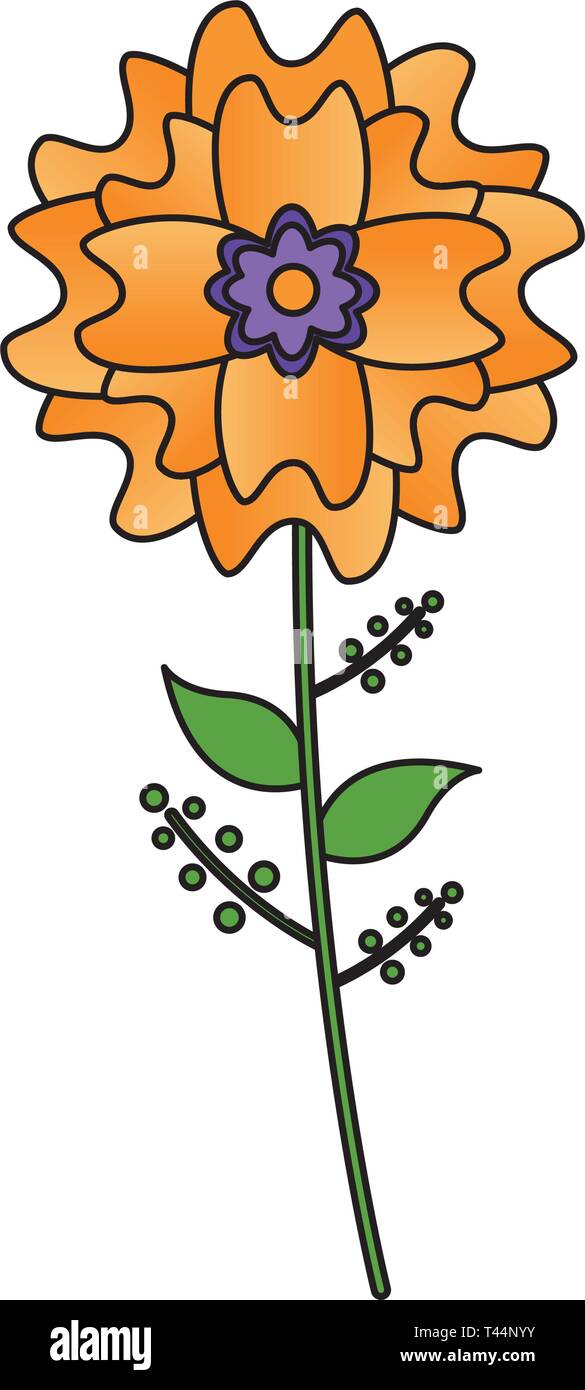 flower stem leaves Stock Vector Image & Art - Alamy