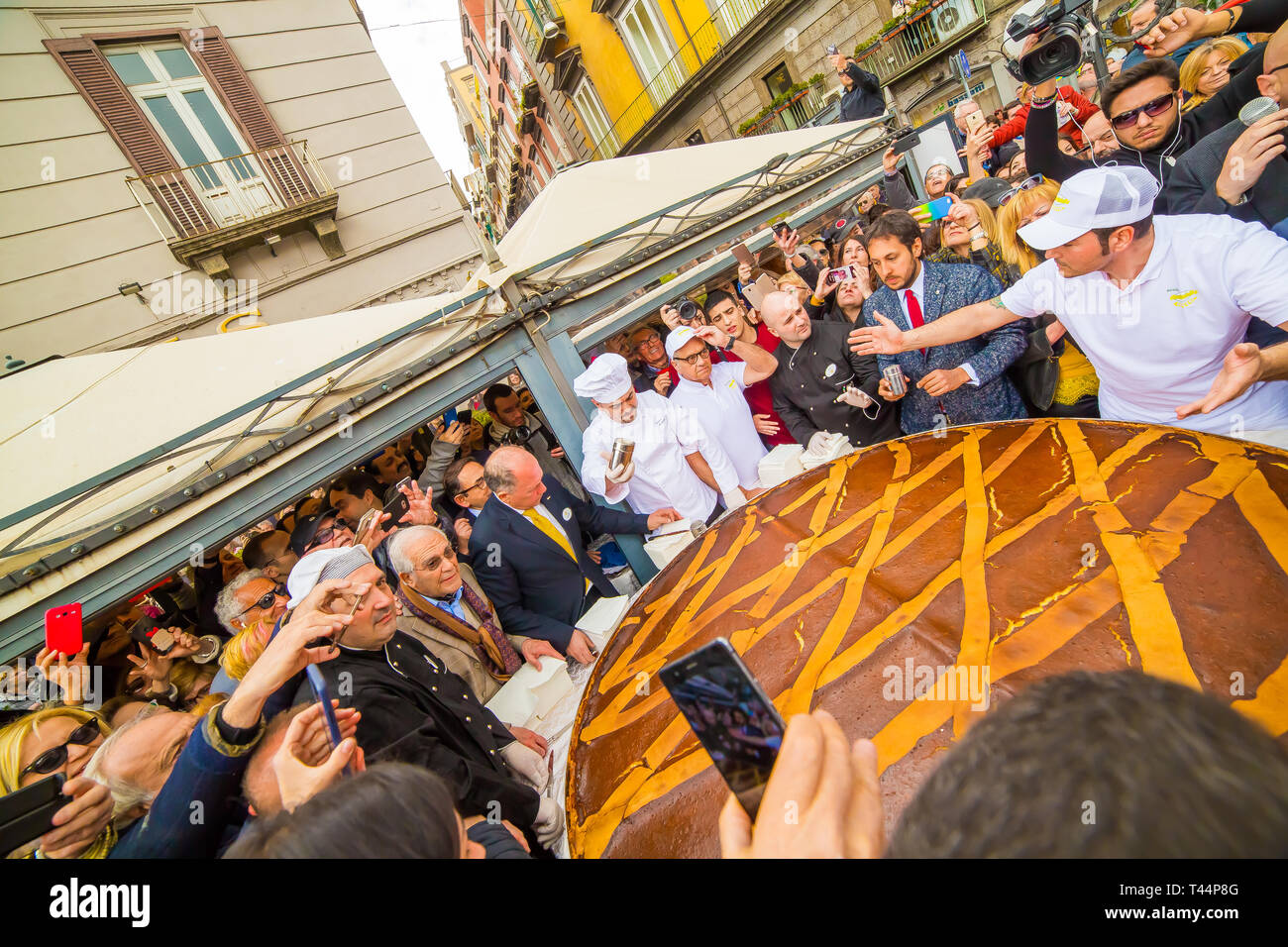 Naples, Italy. 13th Apr, 2019. Gran Caffè Gambrinus where the largest ...