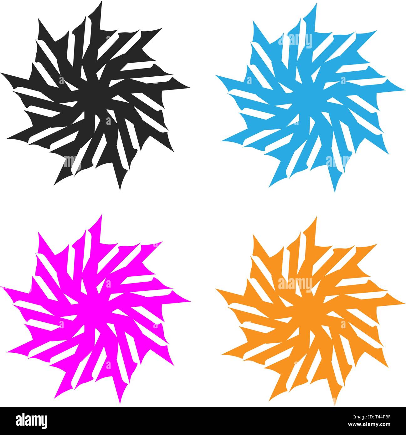 Set of abstract wind symbol vector. Abstract wind icon Stock Vector ...