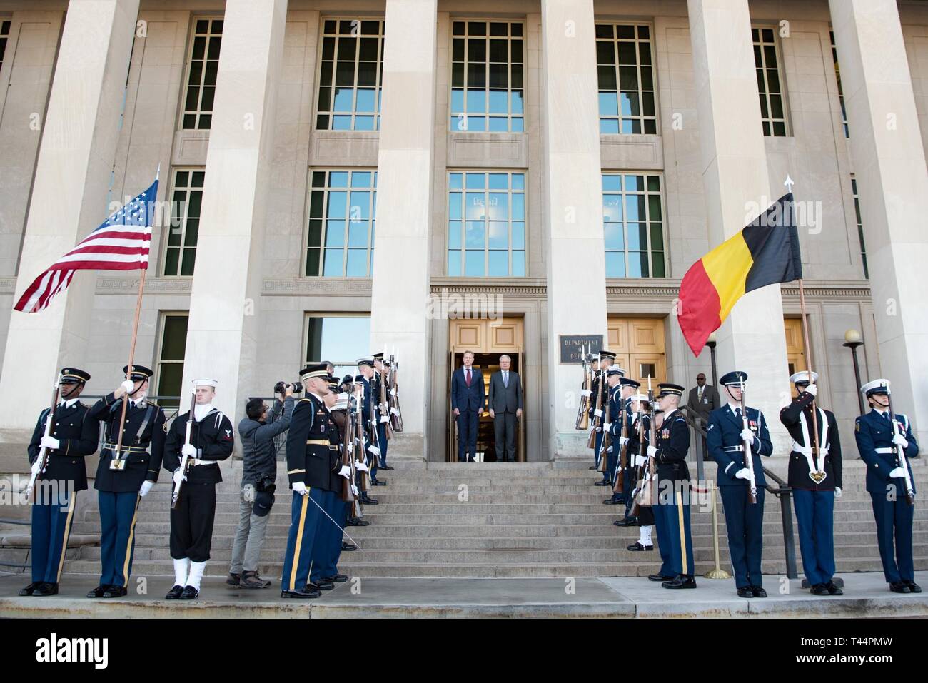 U.S. Acting Secretary of Defense Patrick M. Shanahan meets with Belgian ...