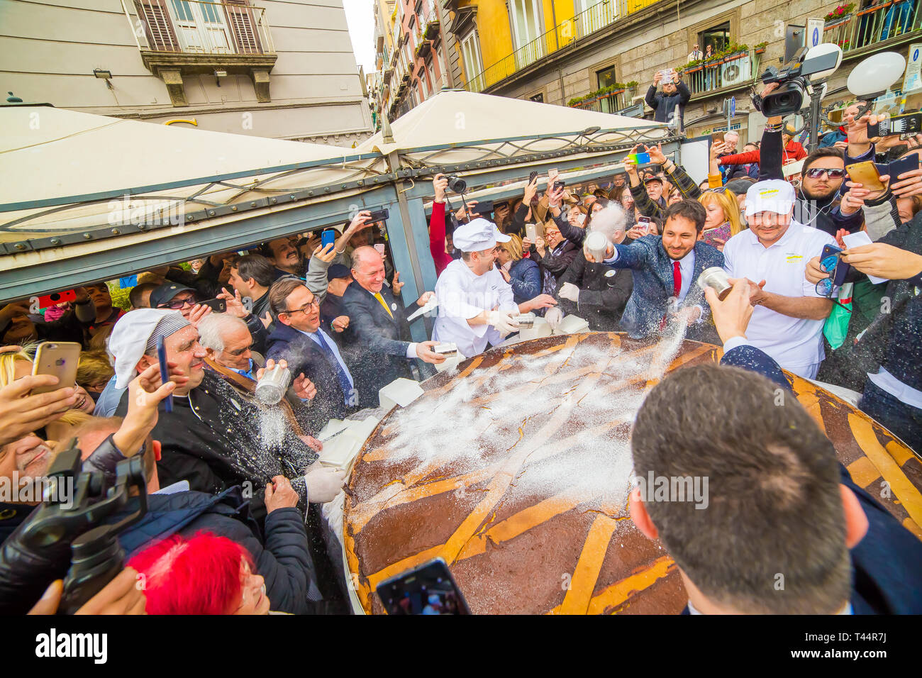 Naples, Italy. 13th Apr, 2019. Gran Caffè Gambrinus where the largest ...