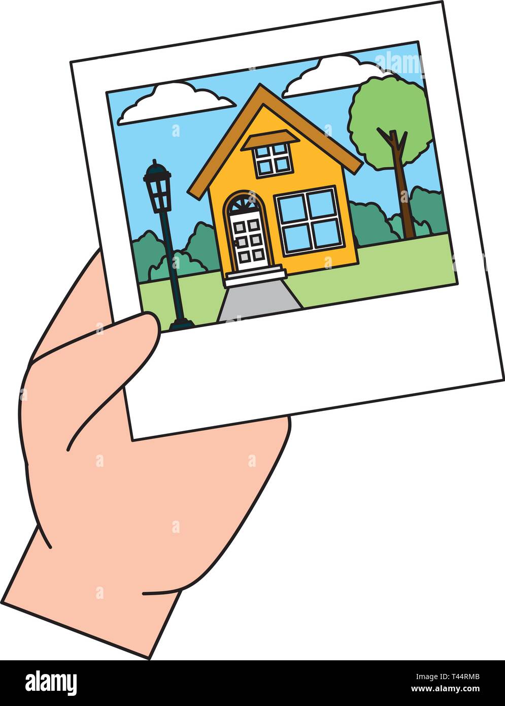 hand with photo Stock Vector Image & Art - Alamy