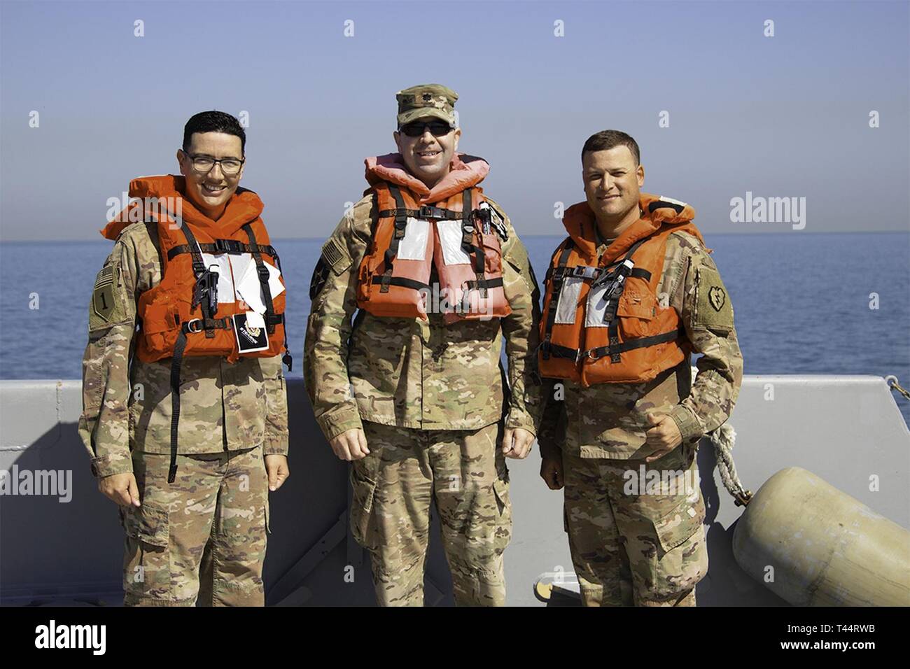 Lt. Col. James Collazo, 524th Support Battalion commander, stands with ...