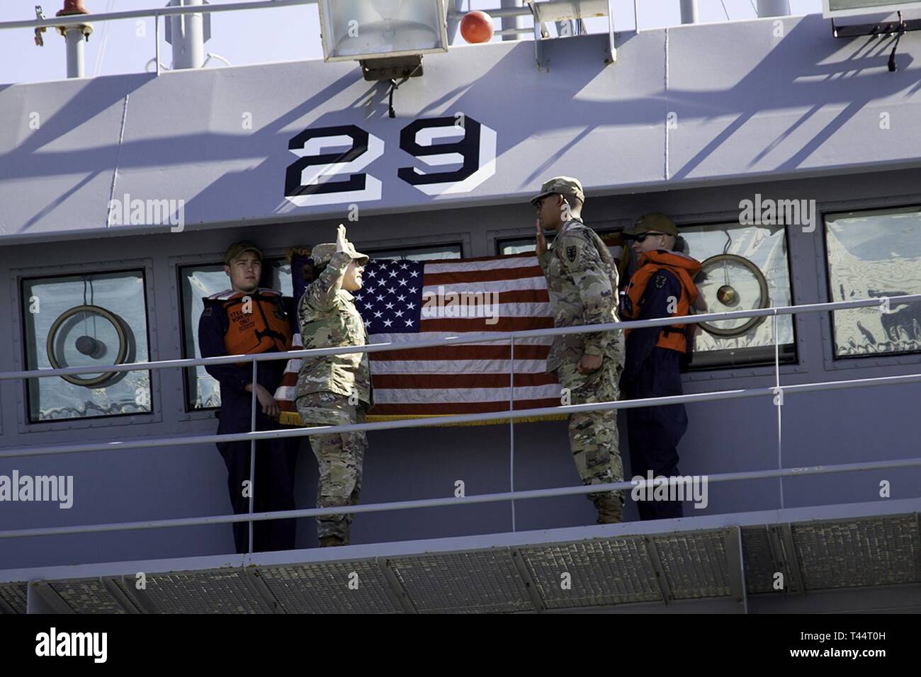 Capt. Kristen Bell, 393d Transportation Detachment commander, reaffirms ...