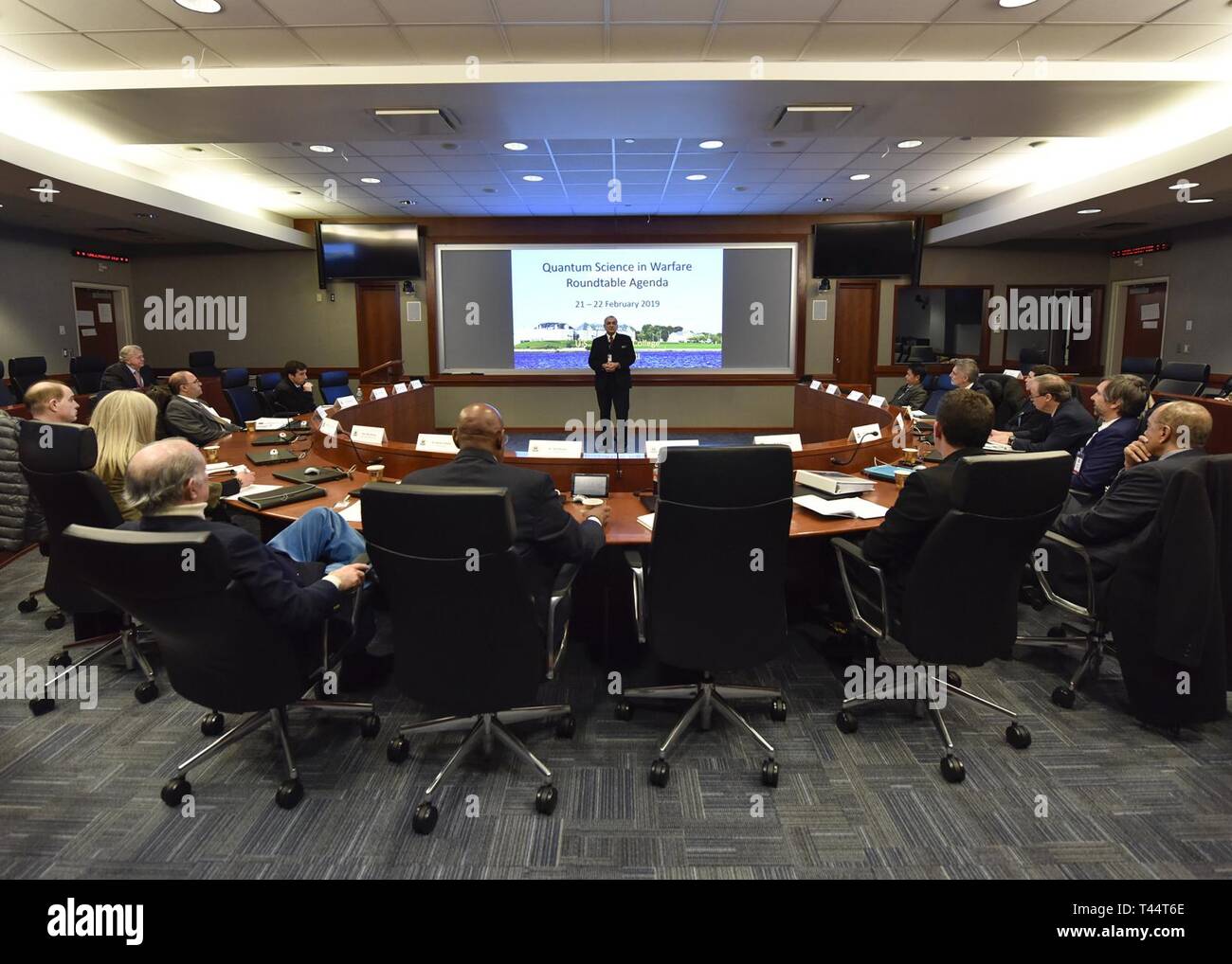 Quantum science in warfare roundtable hi-res stock photography and ...