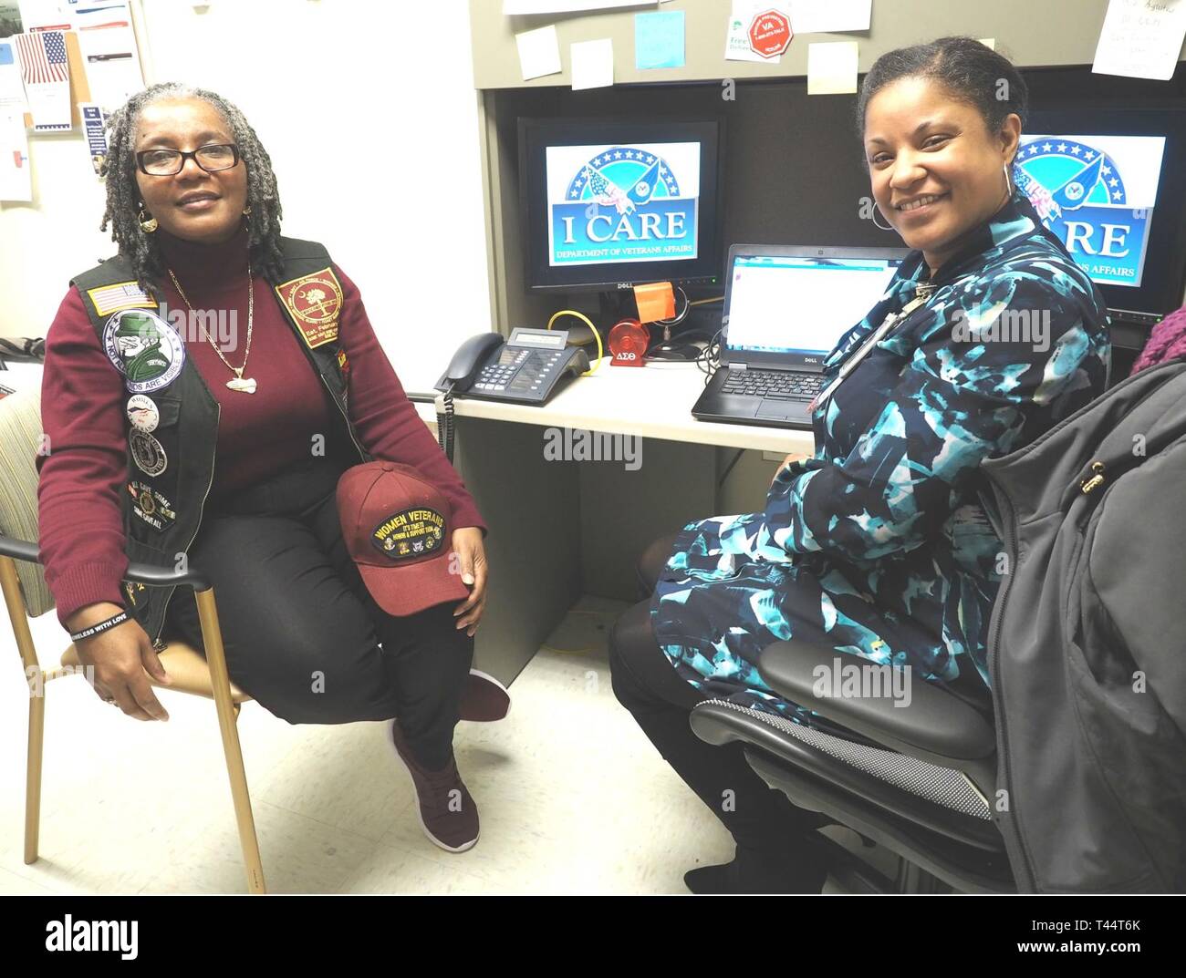 Heart survivor and Army Veteran Laurie Strange (left) spends some time ...