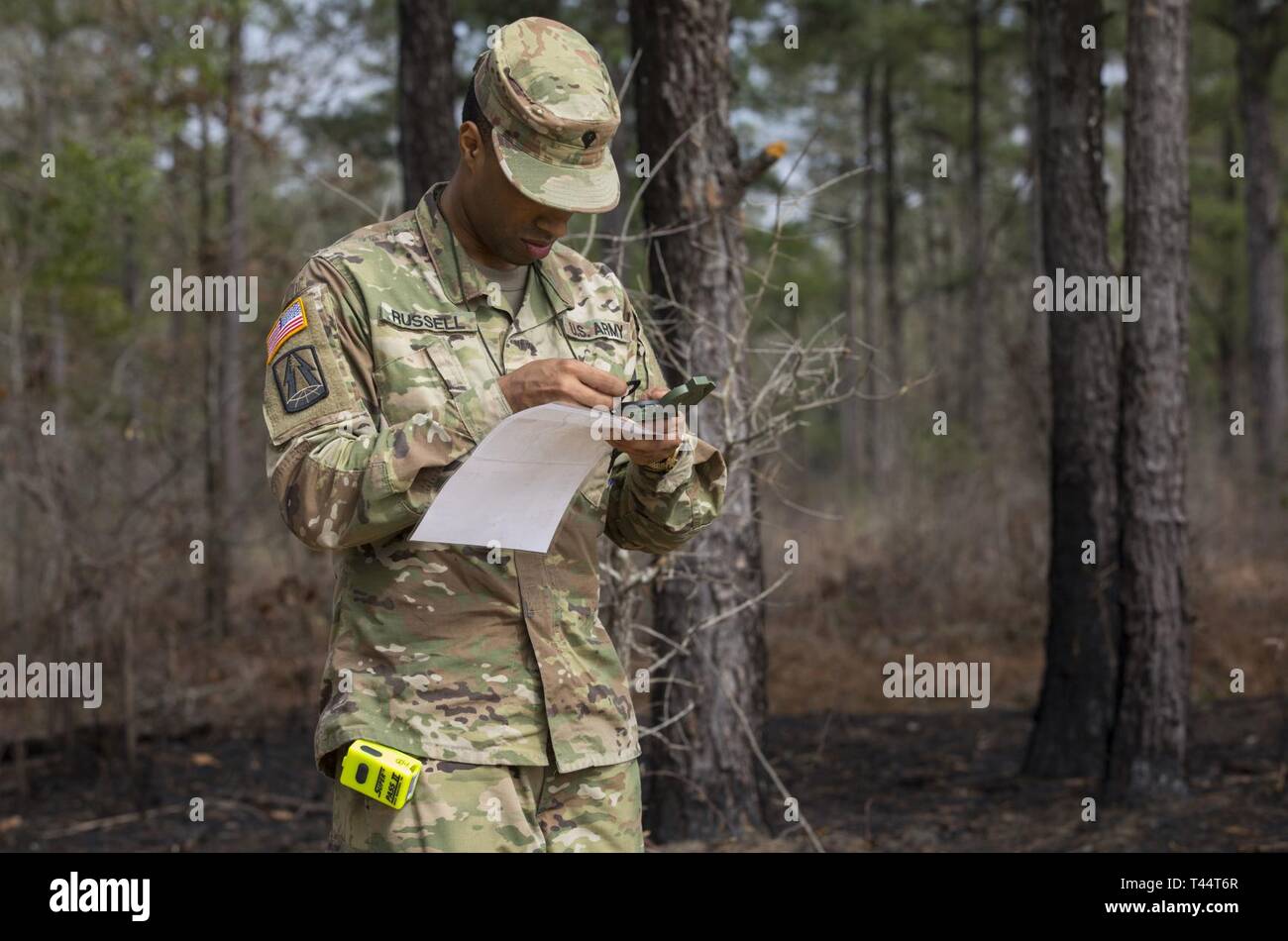 U.S. Army Spc. Dorian Russell, a competitor of the 359th Theater ...