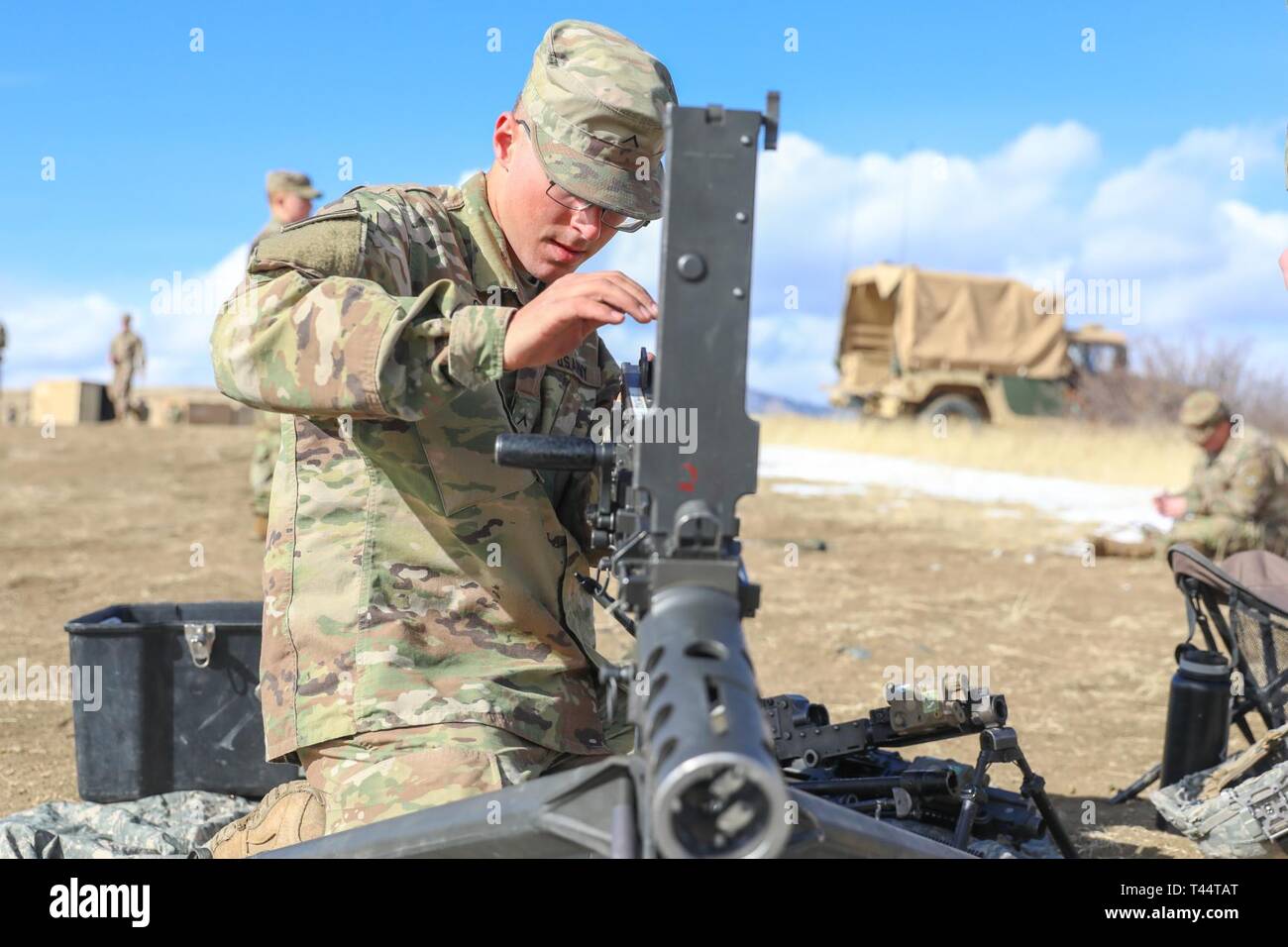 A U.S. Army Soldier assigned to 52nd Brigade Engineer Battalion, 2nd ...