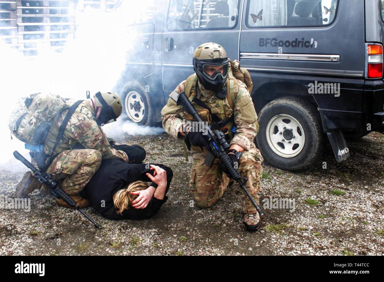 A Civil Affairs Soldier with 95th Civil Affairs Brigade (Special ...