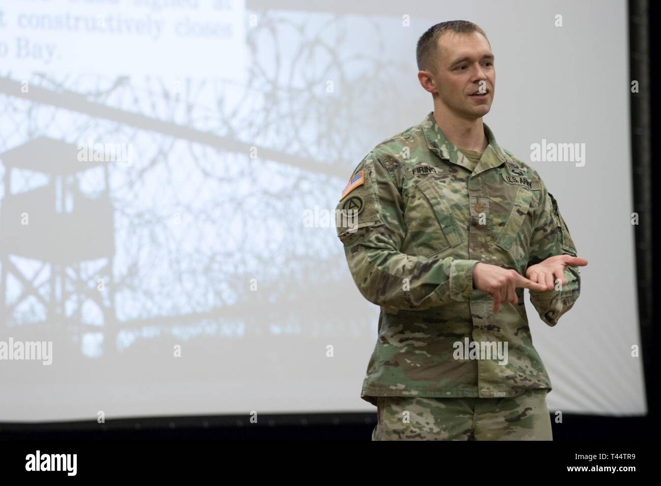 Maj. Matt Firing, instructor from The Judge Advocate General's Legal ...