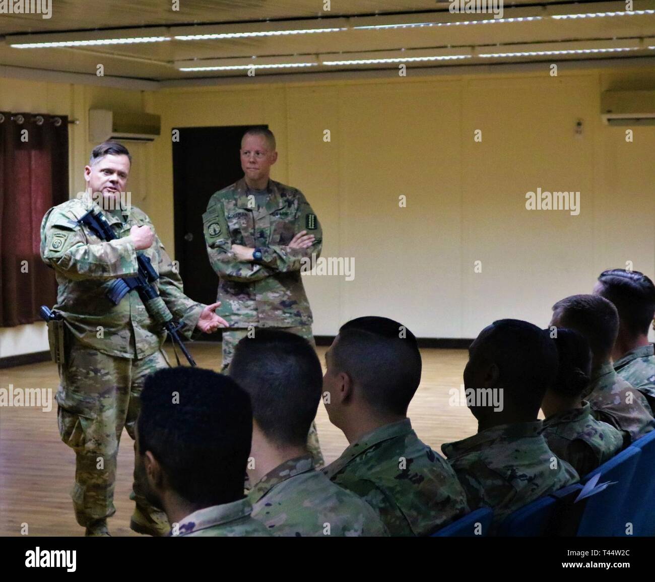 Command Sgt. Maj. Roderick Upton, 300th Sustainment Brigade, and ...