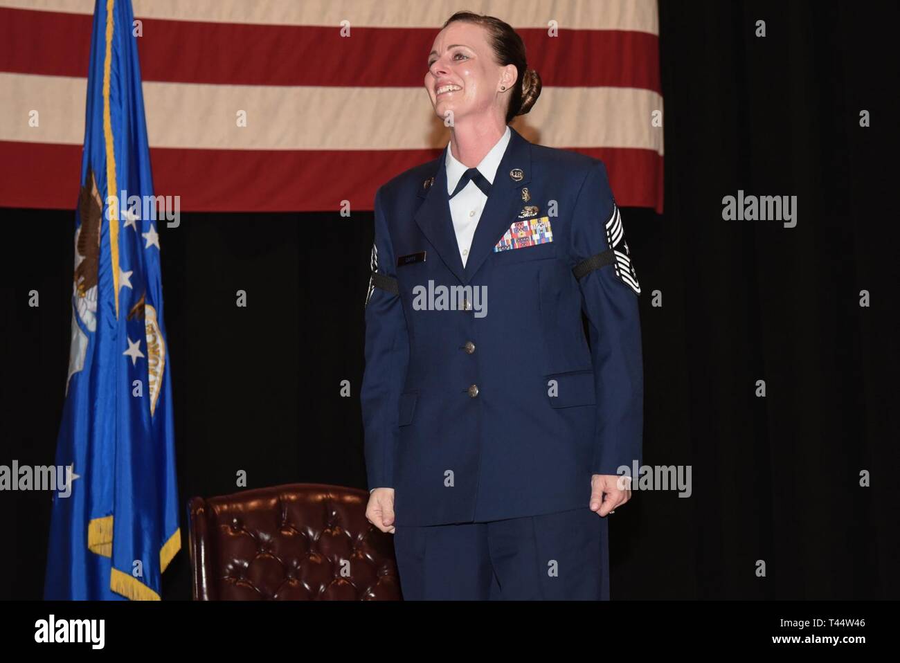 Chief Master Sgt. Jaime Capps, 22nd Air Refueling Wing command chief ...