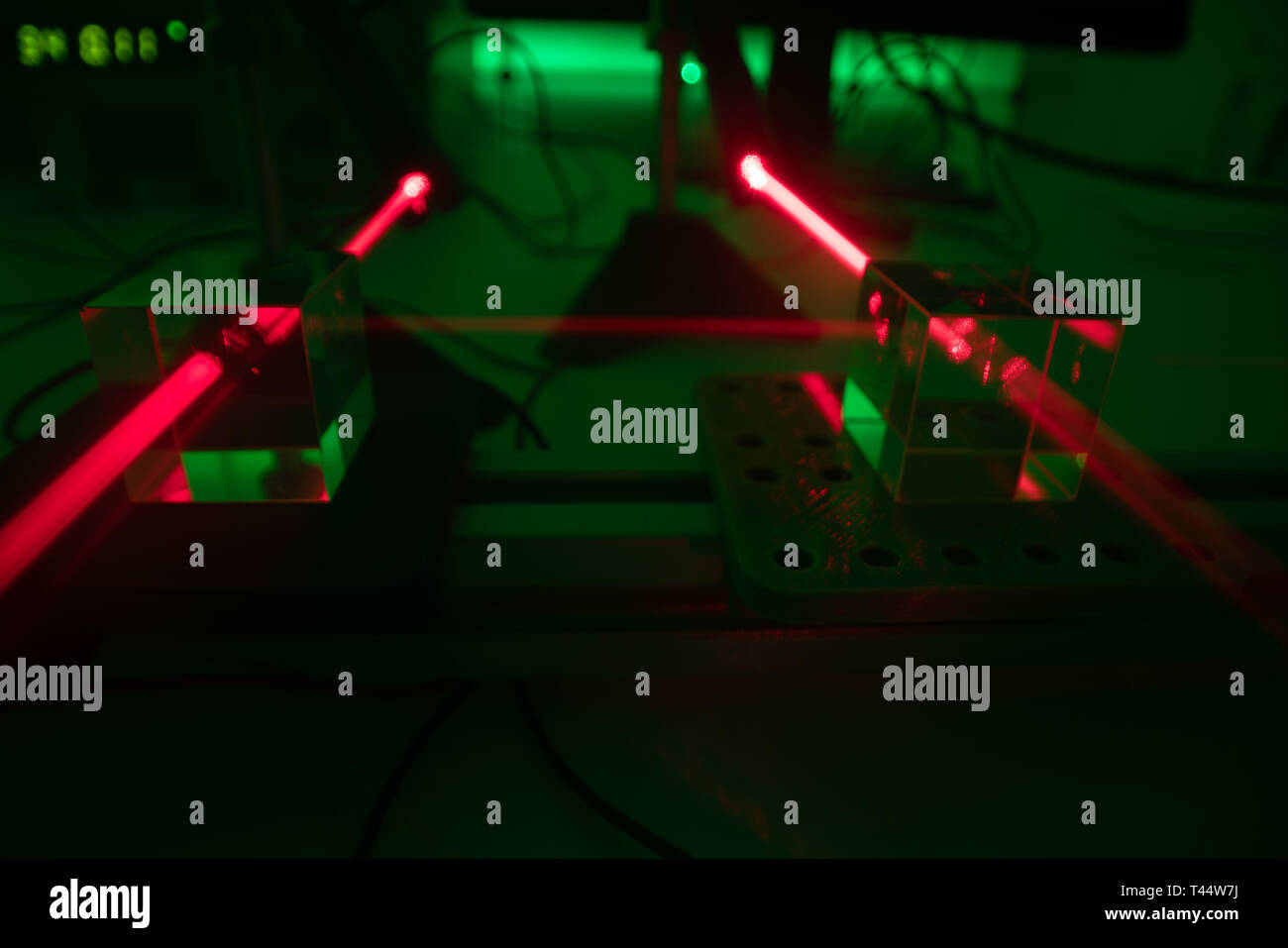 laser beam in optical laboratory Stock Photo - Alamy