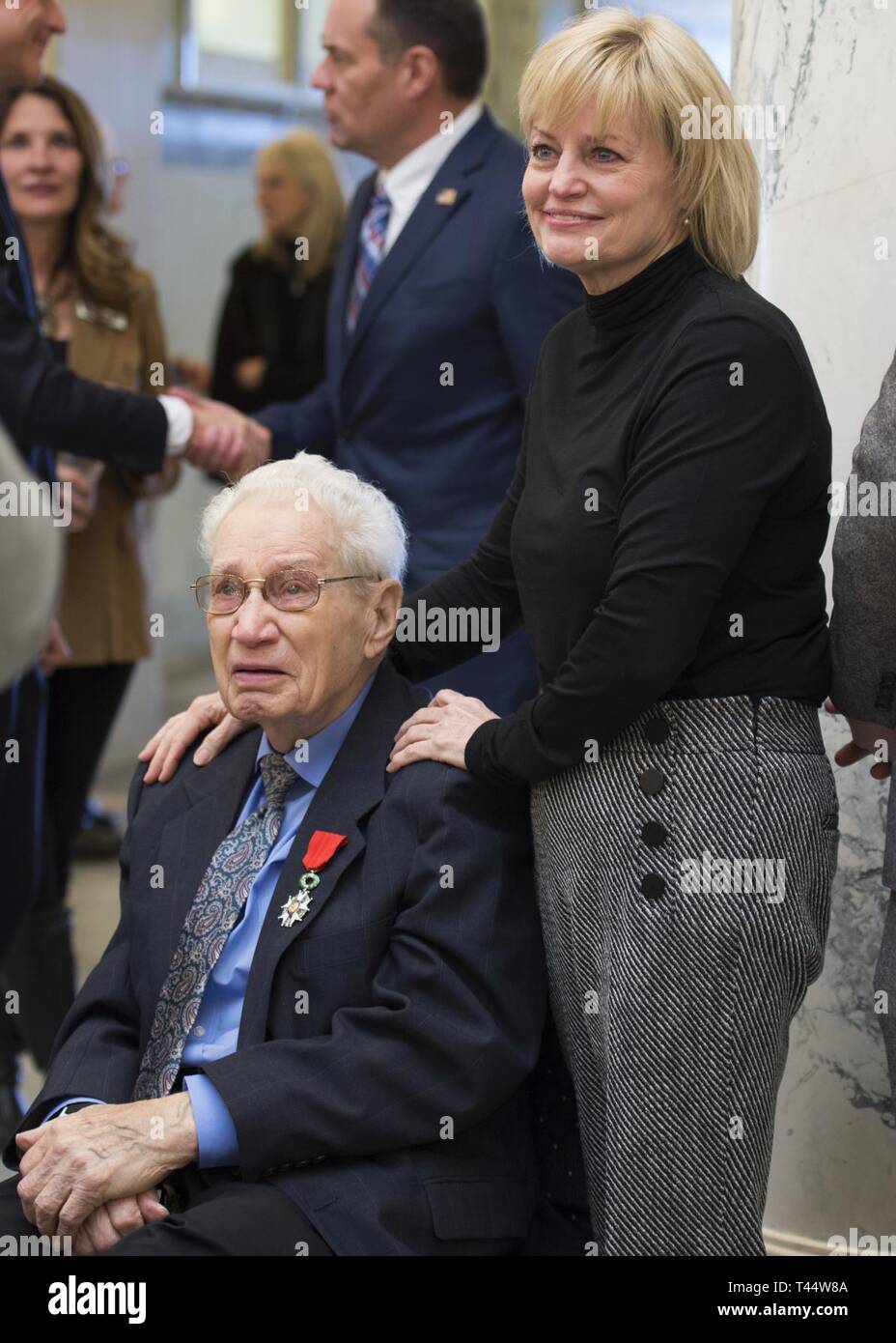 Emil Reich, a 99 year old World War II veteran and Purple Heart ...