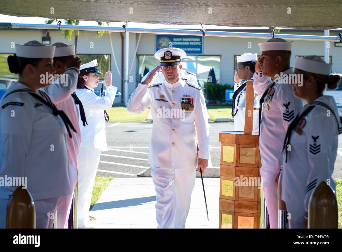 EWA BEACH, Hawaii (Feb. 22, 2019) Lt. Cmdr. Todd M. George, Commanding ...