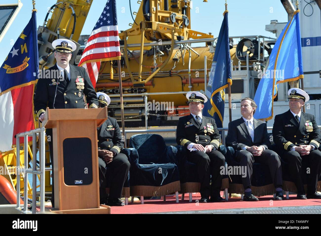DIEGO (Feb. 22, 2019) - Cmdr. Joshua Powers, commanding officer of ...