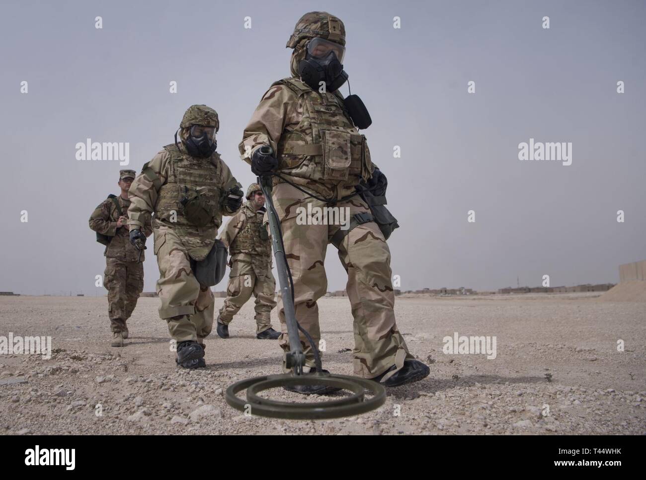 U.S. Army Pfc. Diamond Her (center), 1st Battalion, 43rd Air Defense ...
