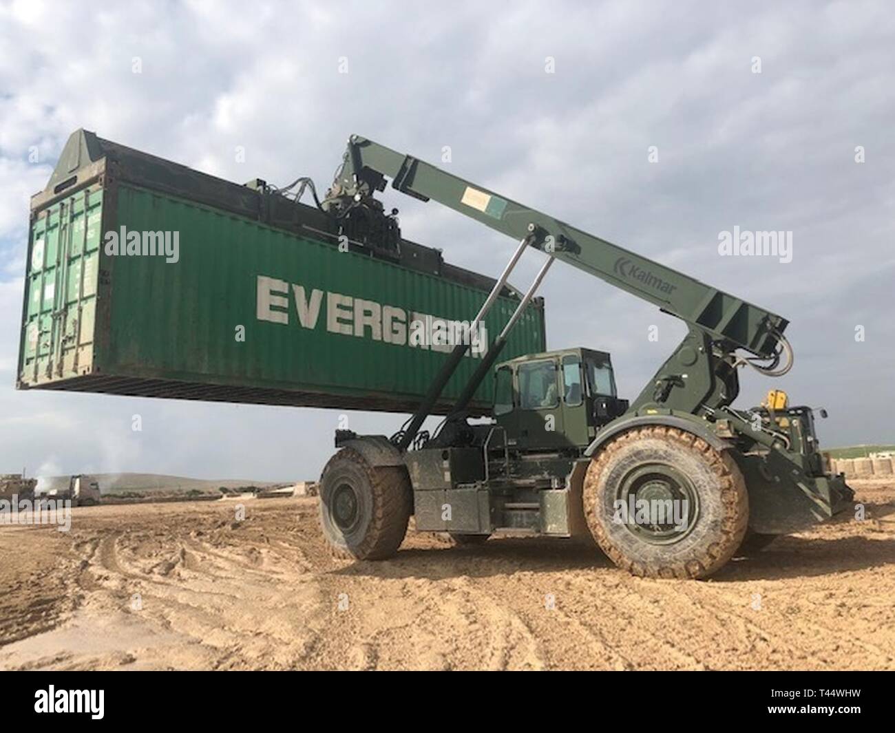 Staff Sgt. Jangardy Ducheine, 620th Movement Control Team, transports a ...