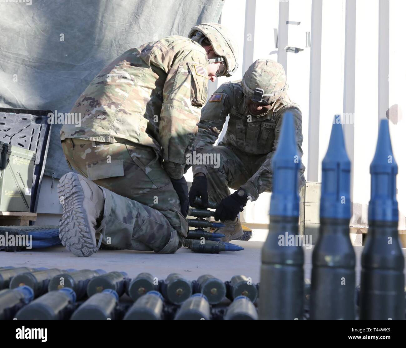 Spc. Zackery Shivers, a cavalry scout, and Pvt. Dae’van Lexie, an ...