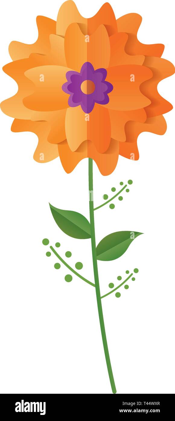 flower stem leaves Stock Vector Image & Art - Alamy