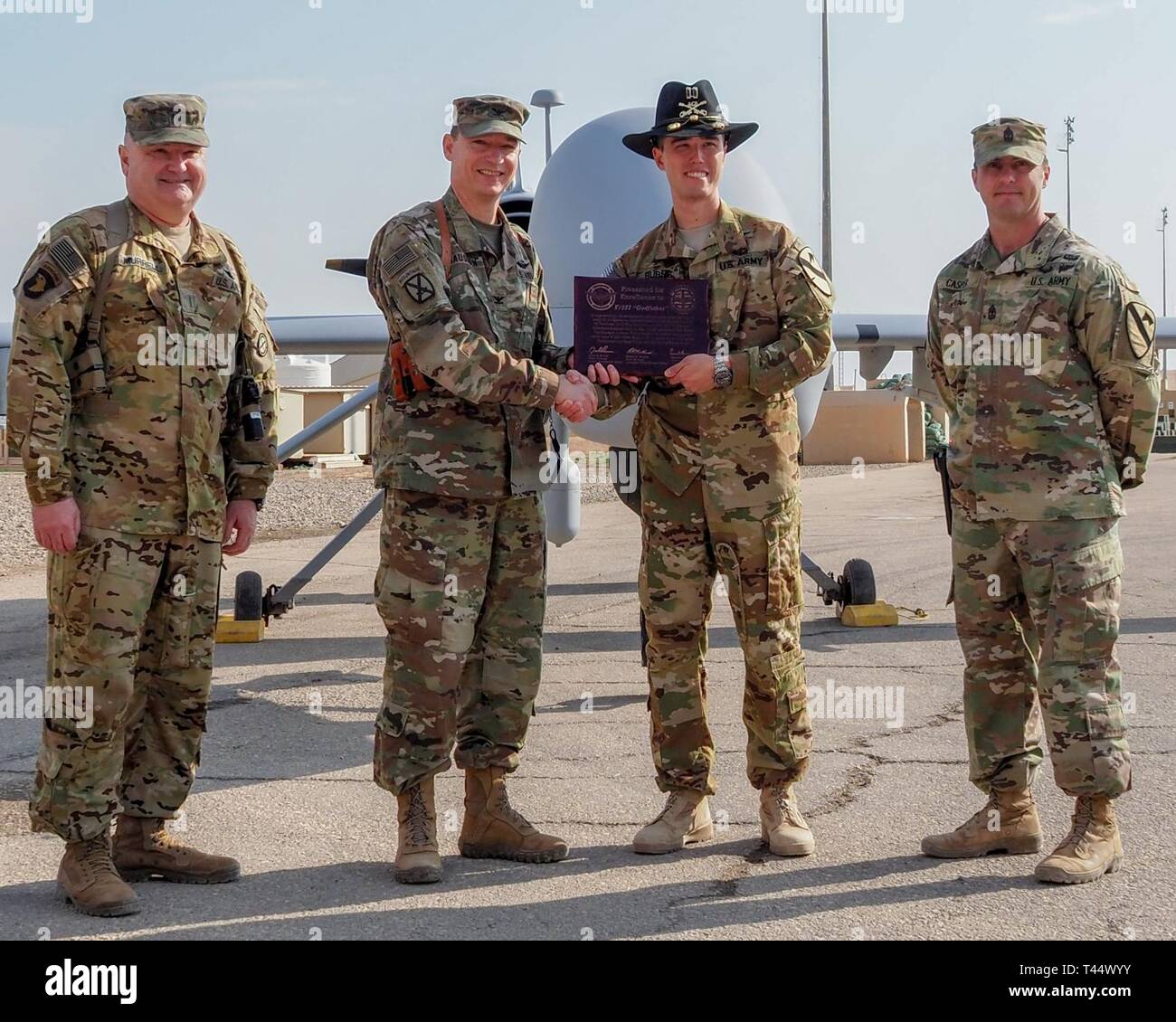 SOUTHWEST ASIA – U.S. Army Col. Charles Hausman, center left, 35th ...