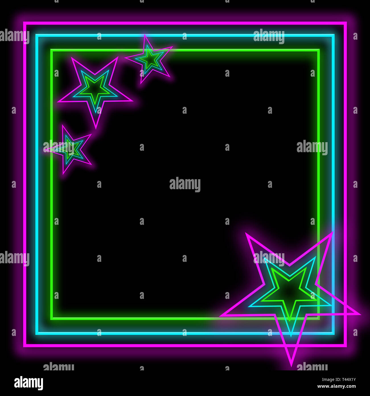 Neon lights stars hi-res stock photography and images - Alamy