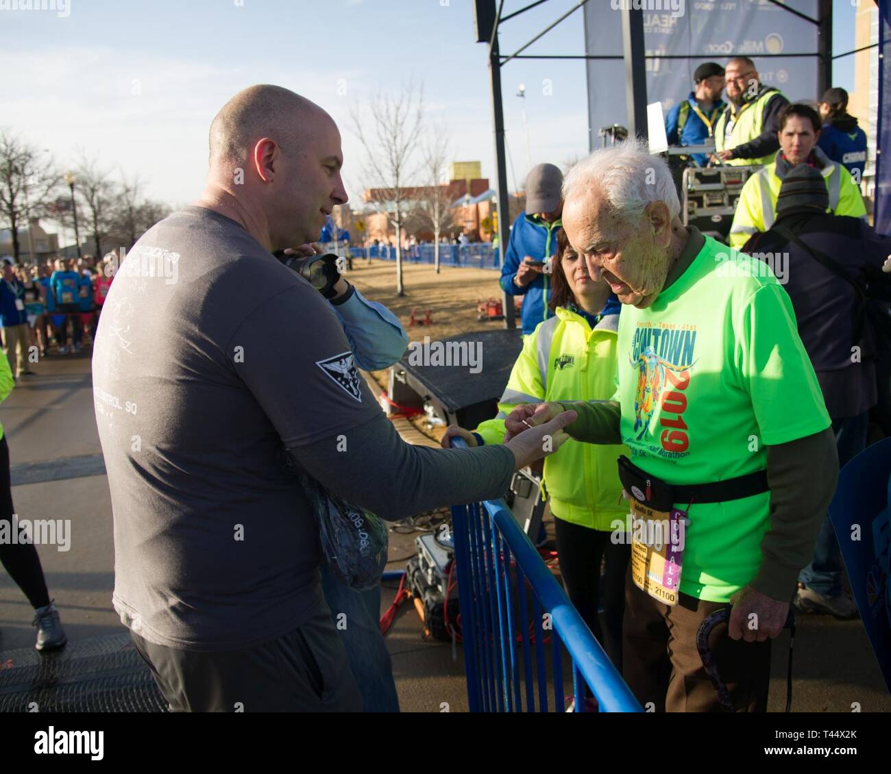 1st Lt. Ernie Lacroix celebrated his 100th birthday by walking in the ...