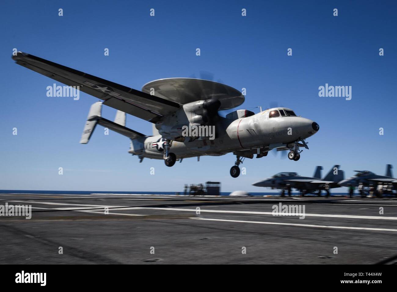 PACIFIC OCEAN (Feb. 23, 2019) An E-2C Hawkeye, assigned to the Liberty ...