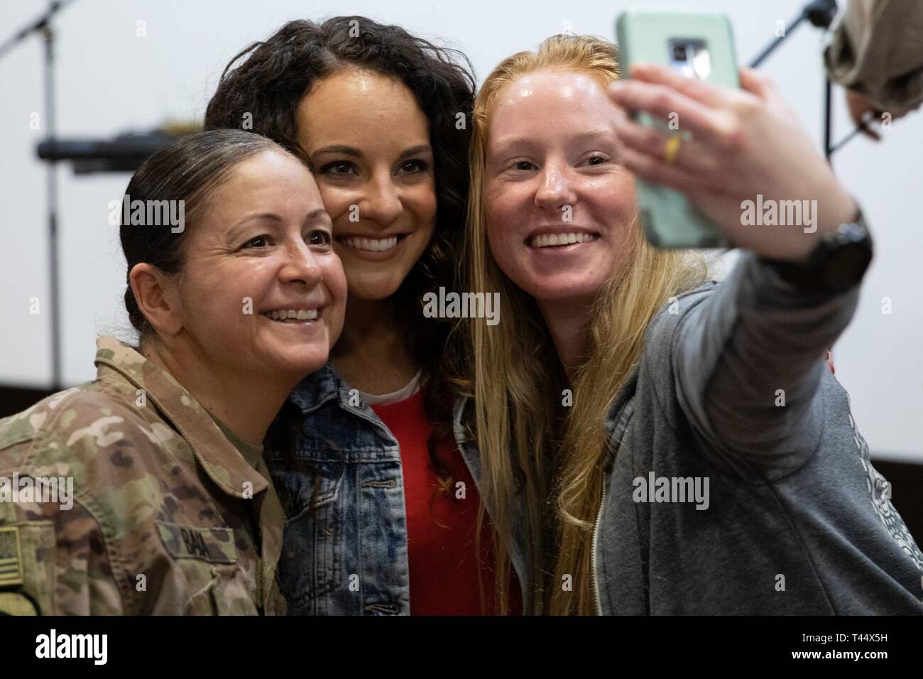 U.S. Army Cpt. Janet D. Baca, Danika Portz and Spc. Natalie L. Carmon ...